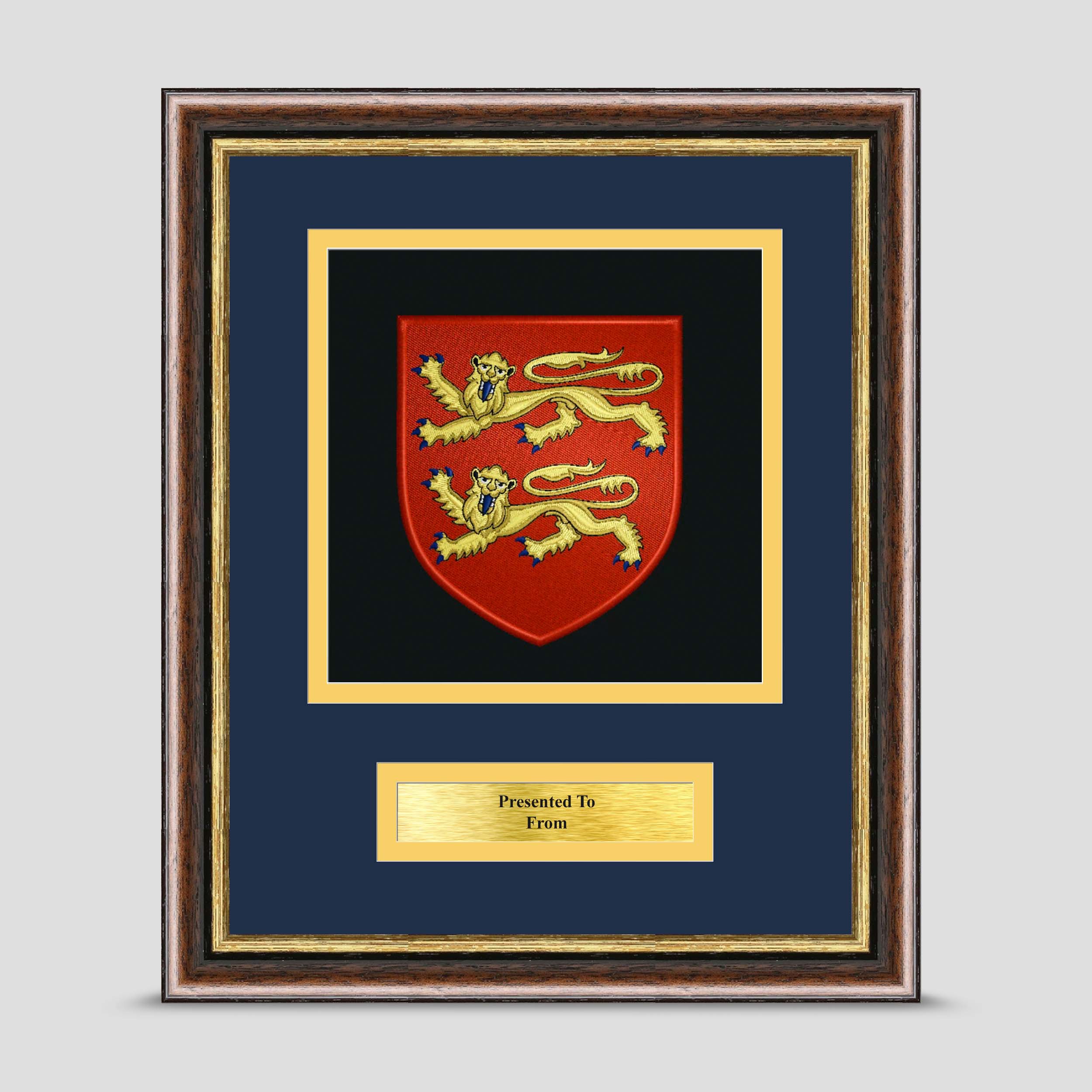 Normandy Company Framed Military Embroidery Presentation – Mark Fell ...