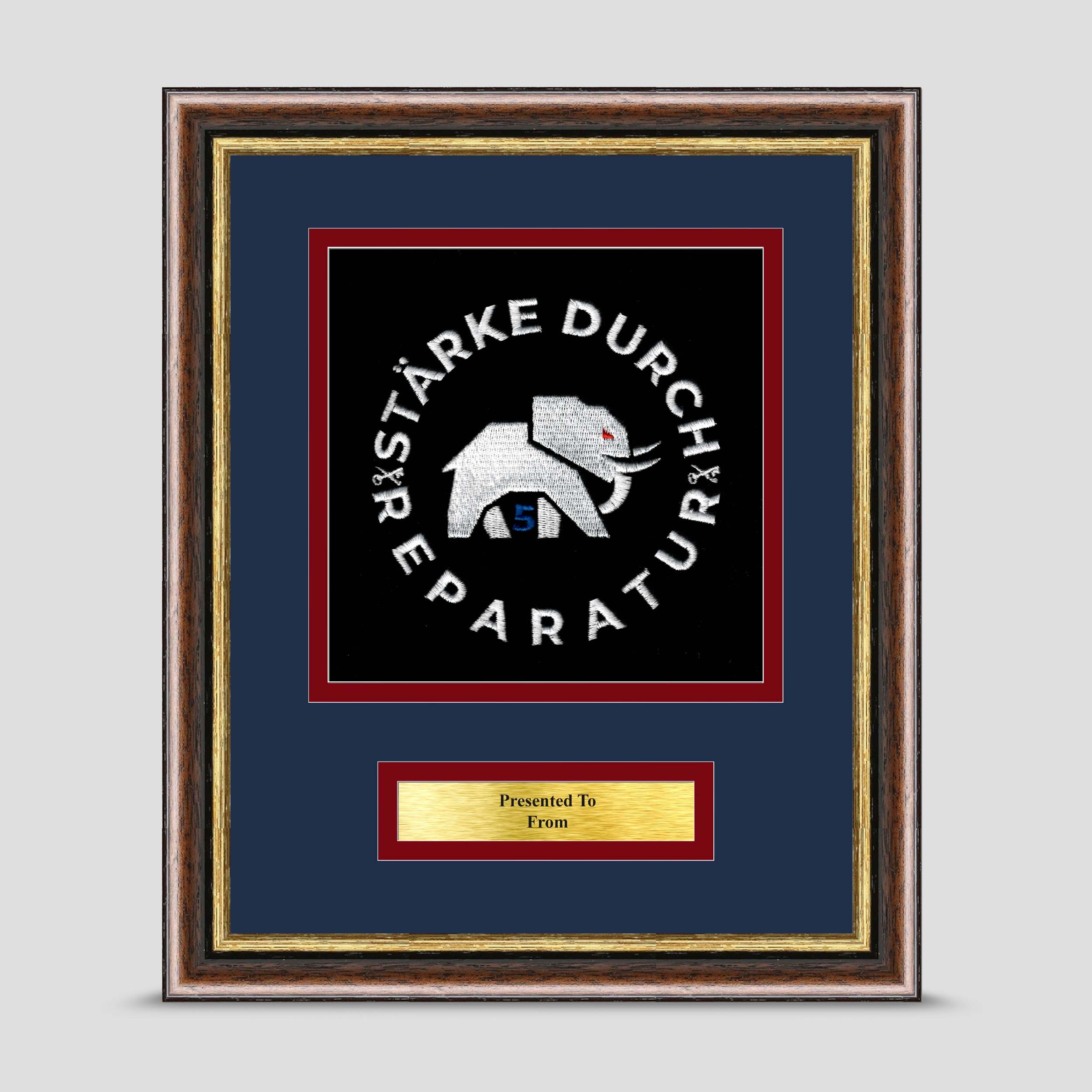 5 Armd 3Bn REME Embroidery Framed Presentation - Military Framing ...