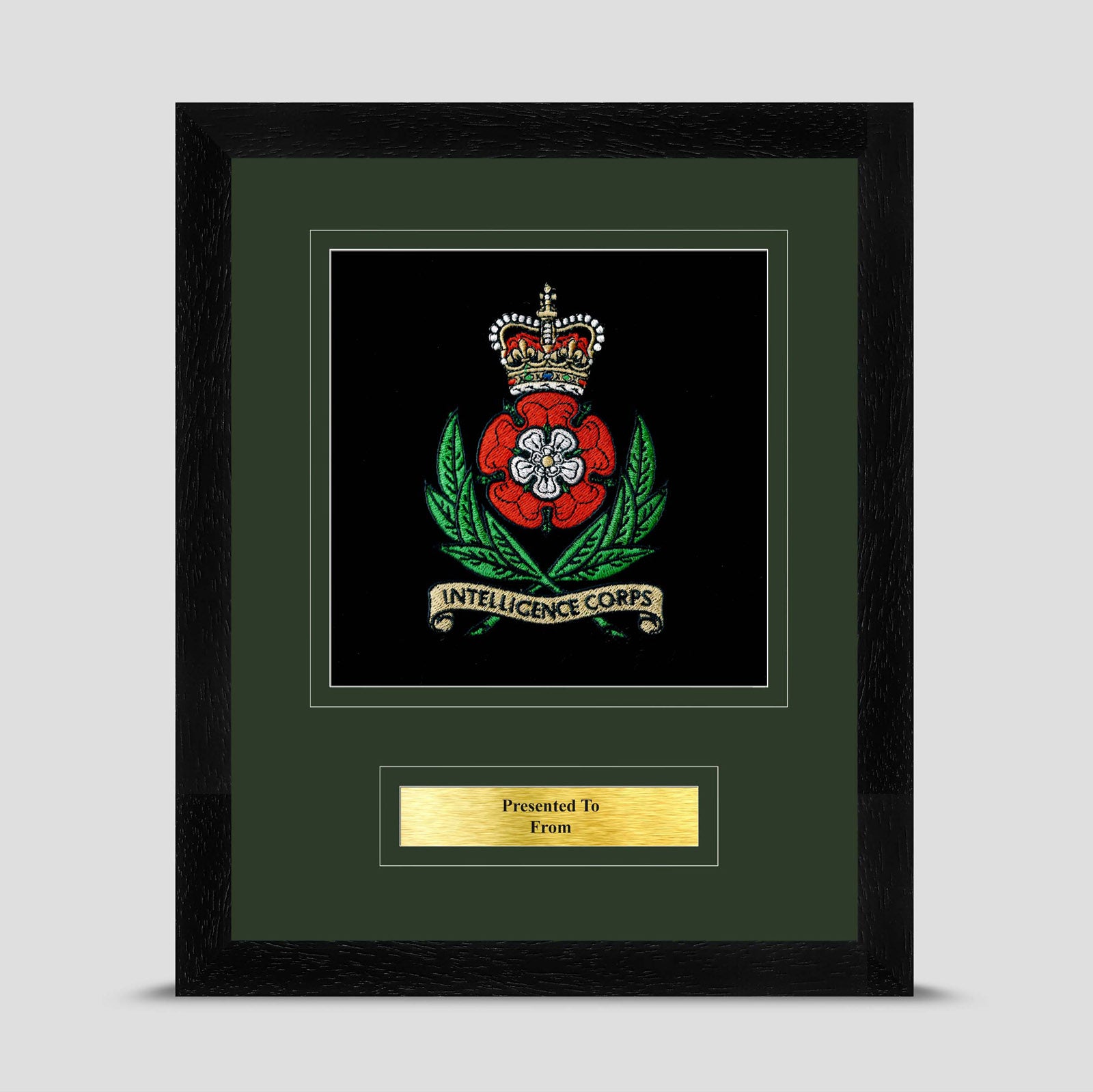 Military Intelligence Embroidery Framed Presentation - Military Framing ...