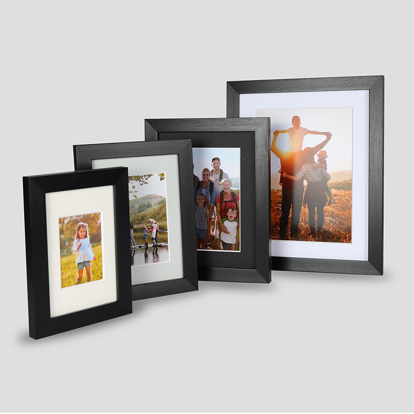 Triple Landscape Photo Frame Classic Black available in 5x3.5 6x4 7x5 size