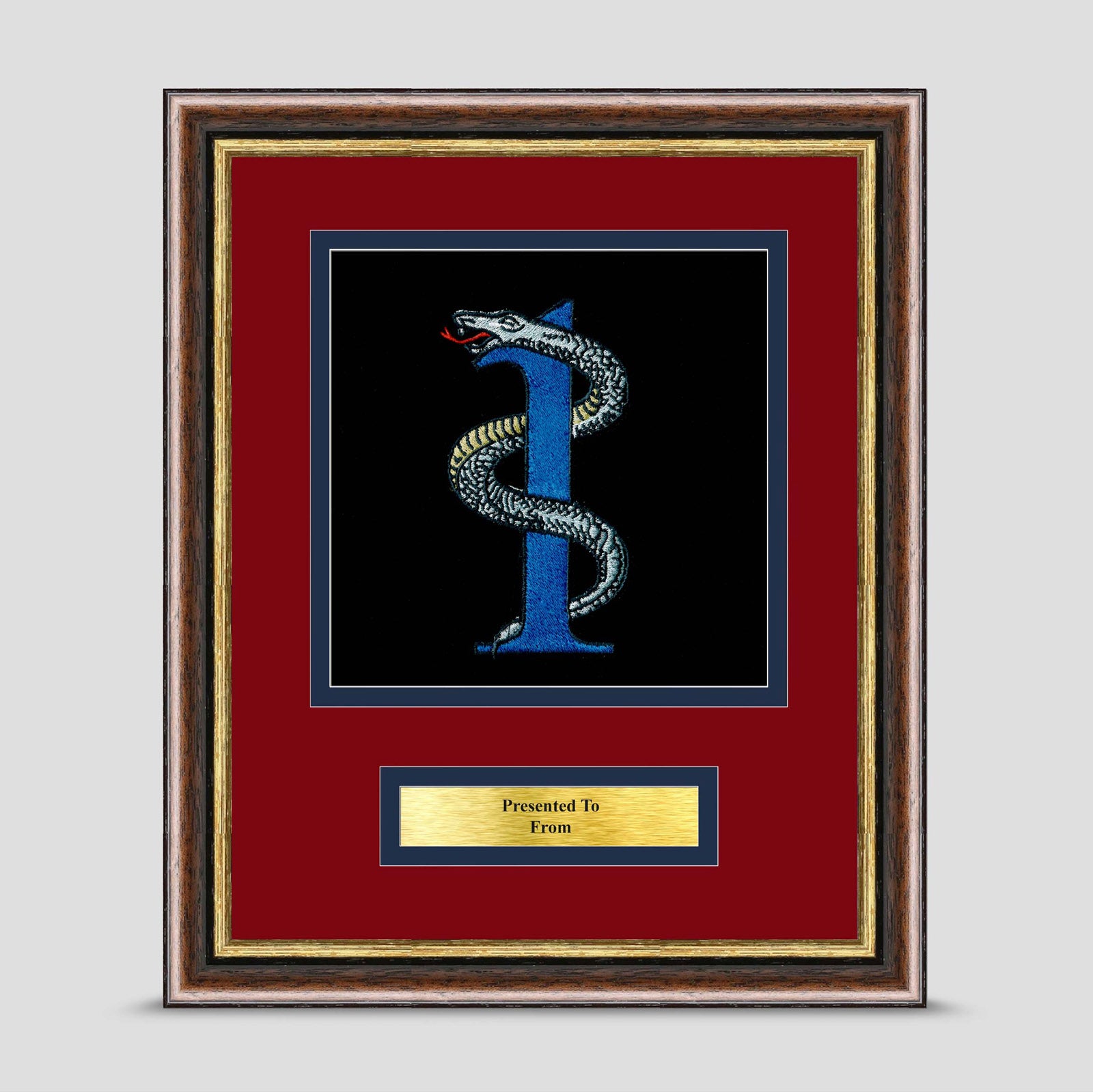 1 Medical Embroidery Framed Presentation - Military Framing – Mark Fell ...
