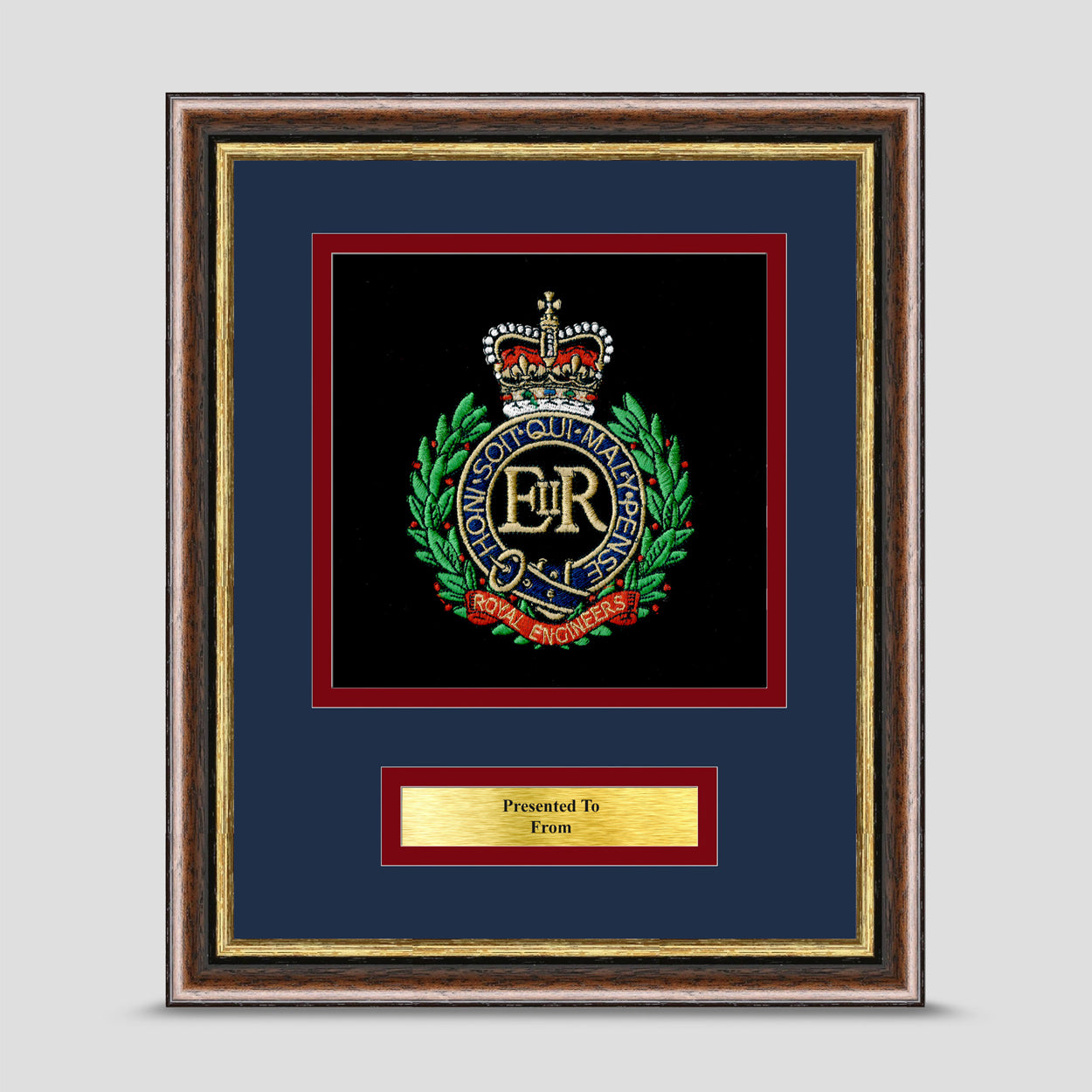 Royal Engineers Embroidery Framed Presentation - Military Framing ...